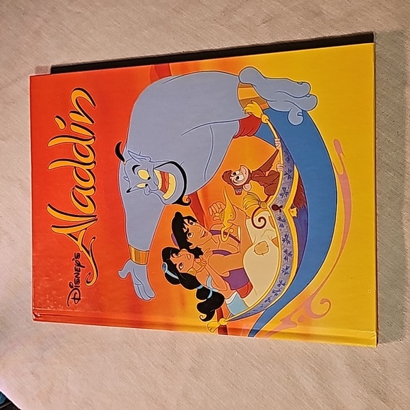Disney | Toys | Vintage Disneys Aladdin Hardcover Book | Poshmark